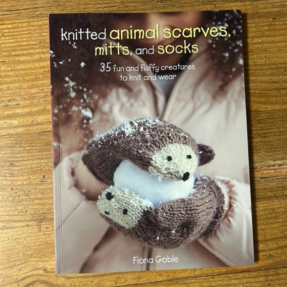 Fiona Goble | Office | Knitted Animals Scarves Mitts And Socks Pattern ...